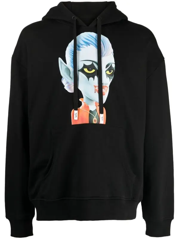 HACULLA. Matilda-print Cotton Hoodie