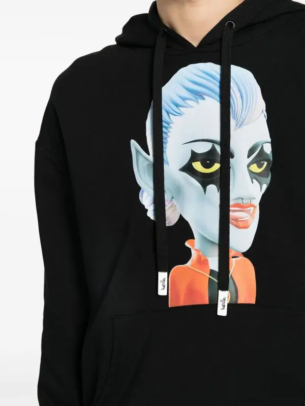 HACULLA. Matilda-print Cotton Hoodie