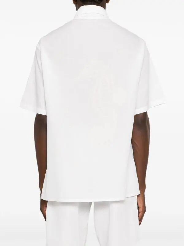 AMIR SLAMA Embroidered Short-sleeve Shirt