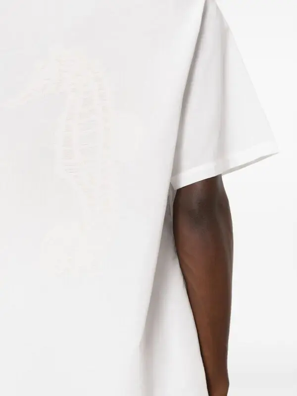 AMIR SLAMA Embroidered Short-sleeve Shirt