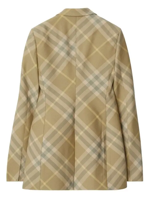 Burberry Checked Tailored Blazer