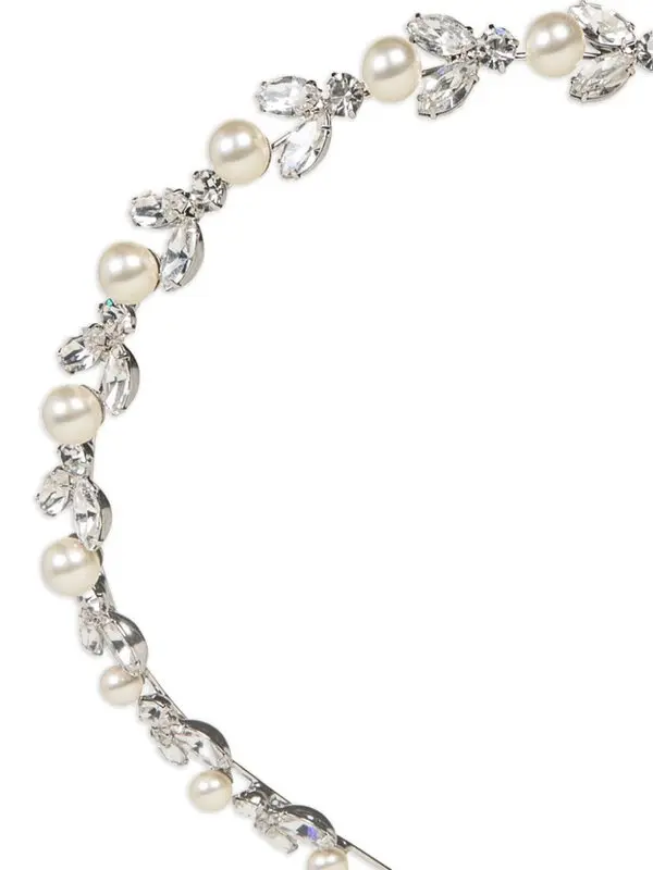 JENNIFER BEHR Kamila Crystal And Faux-pearl Headband