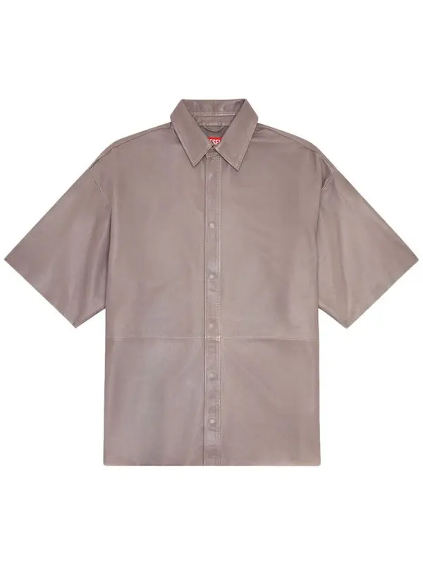DIESEL® S-emin-lth Leather Shirt
