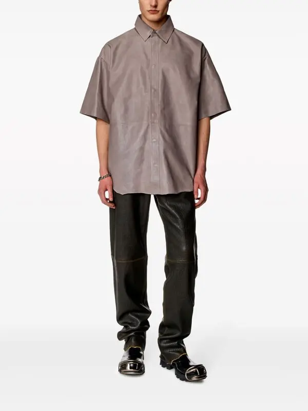 DIESEL® S-emin-lth Leather Shirt