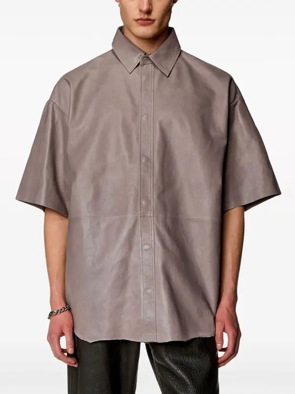 DIESEL® S-emin-lth Leather Shirt