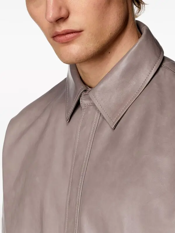 DIESEL® S-emin-lth Leather Shirt