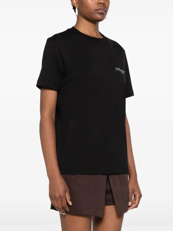 MSGM Logo-embroidered T-shirt