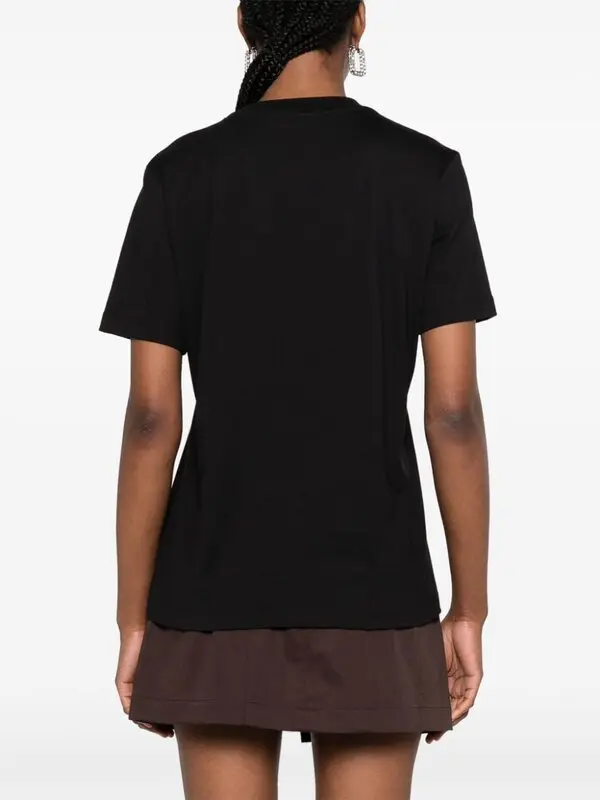 MSGM Logo-embroidered T-shirt
