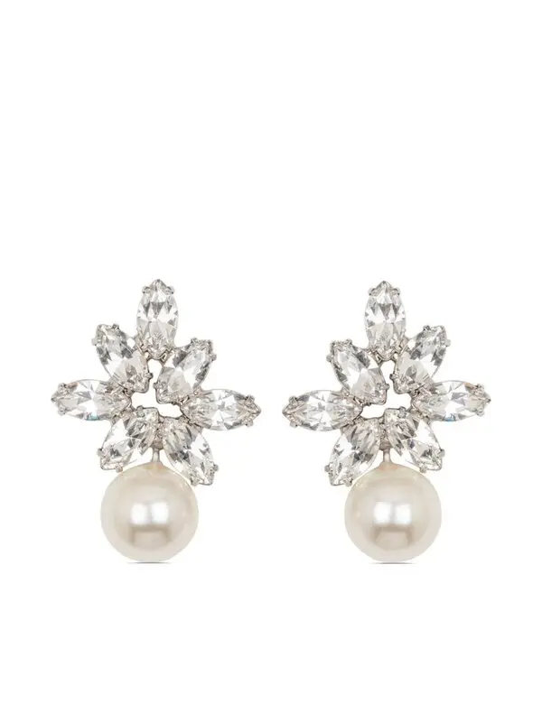JENNIFER BEHR Liza Pearl Earrings - Silver