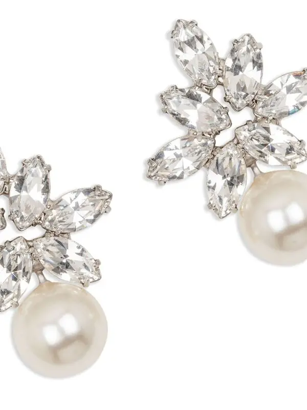 JENNIFER BEHR Liza Pearl Earrings - Silver