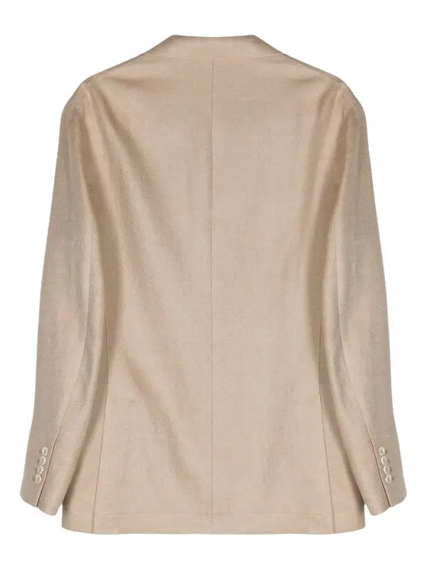 Brunello Cucinelli Linen Blend Single-breasted Blazer