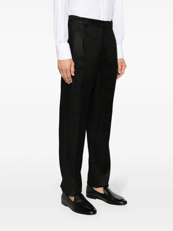 LARDINI Tapered-leg Twill Trousers