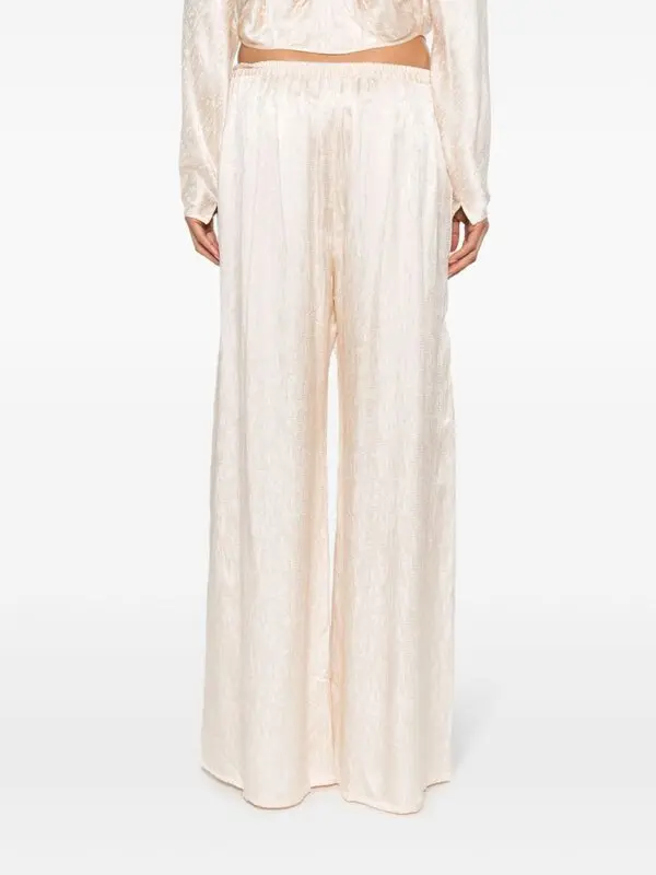 FORTE_FORTE Check-pattern Palazzo Pants