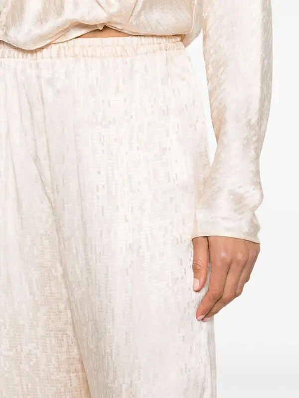 FORTE_FORTE Check-pattern Palazzo Pants