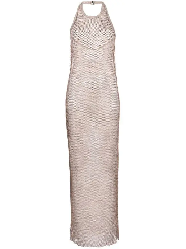 Simkhai Inaya Halterneck Maxi Dress - Pink