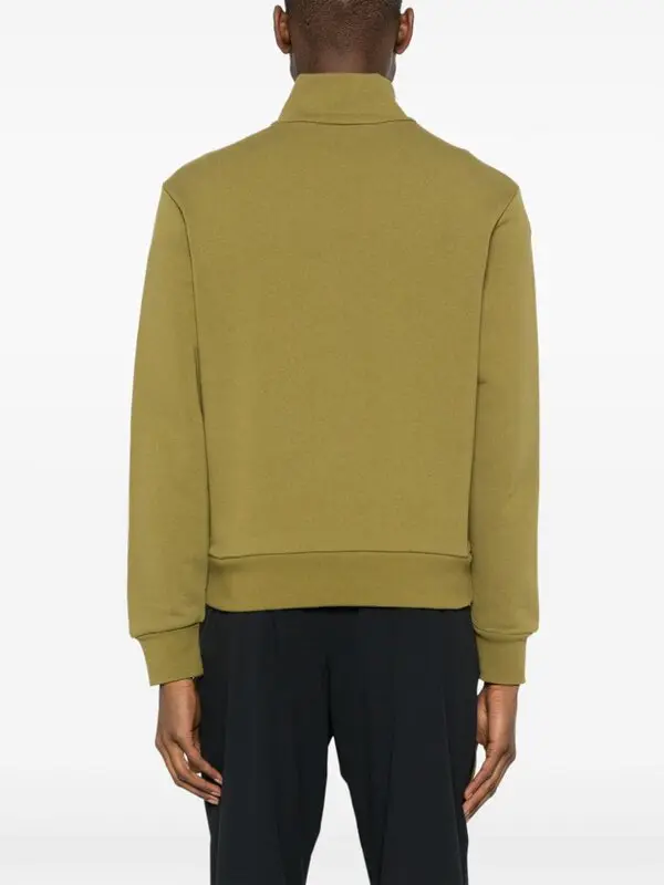 Moncler Appliqué-logo Cotton Sweatshirt - Green