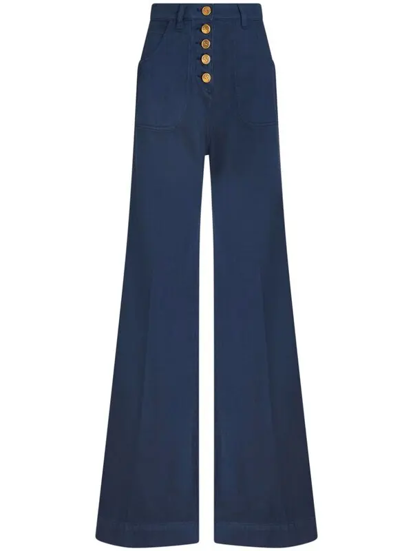 Etro High-rise Flared Jeans - Blue