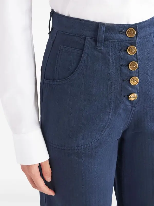 Etro High-rise Flared Jeans - Blue