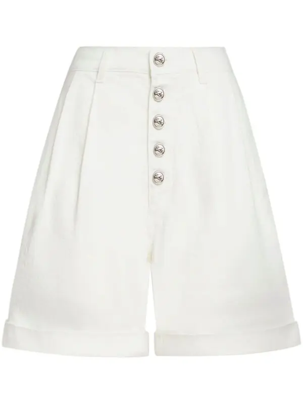 Etro Cotton Bermuda Shorts - White