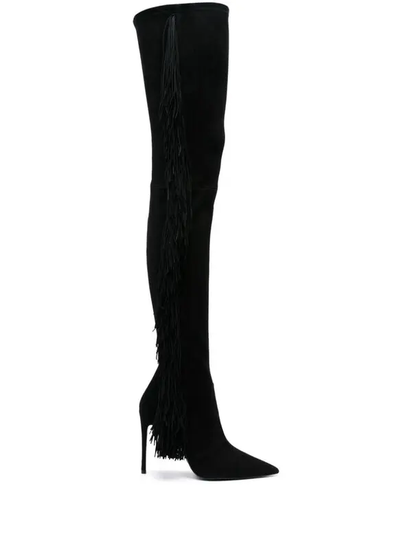 STUART WEITZMAN 100mm Ultra Fringe Over-the-knee Boots