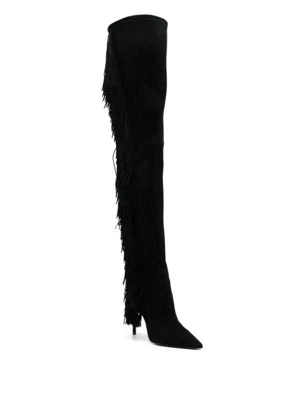 STUART WEITZMAN 100mm Ultra Fringe Over-the-knee Boots