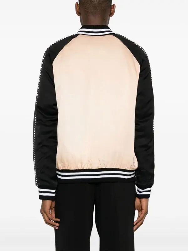 BLUE SKY INN Graphic-print Bomber Jacket - Black