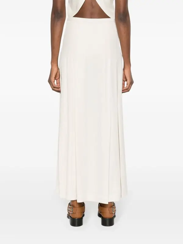 TOTEME Pleated Crepe Wrap Skirt