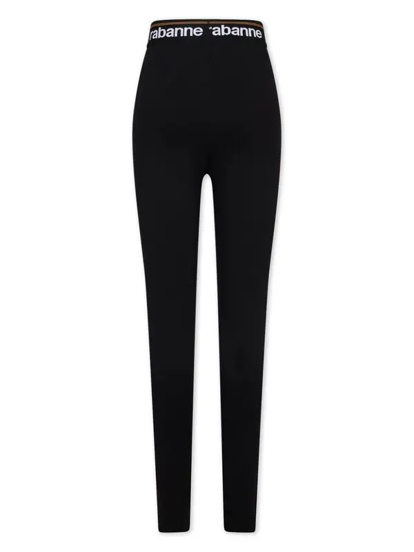 Rabanne Bodyline Logo-waistband Leggings - Black