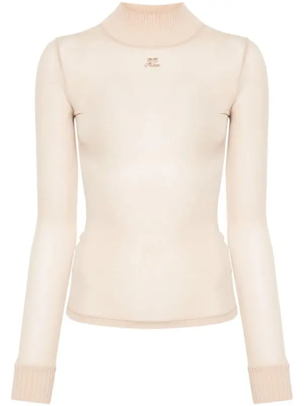 COURREGES Reedition Mesh Top - Neutrals