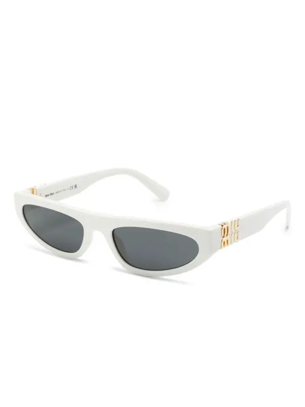Miu Miu Glimpse Cat-eye Sunglasses - White