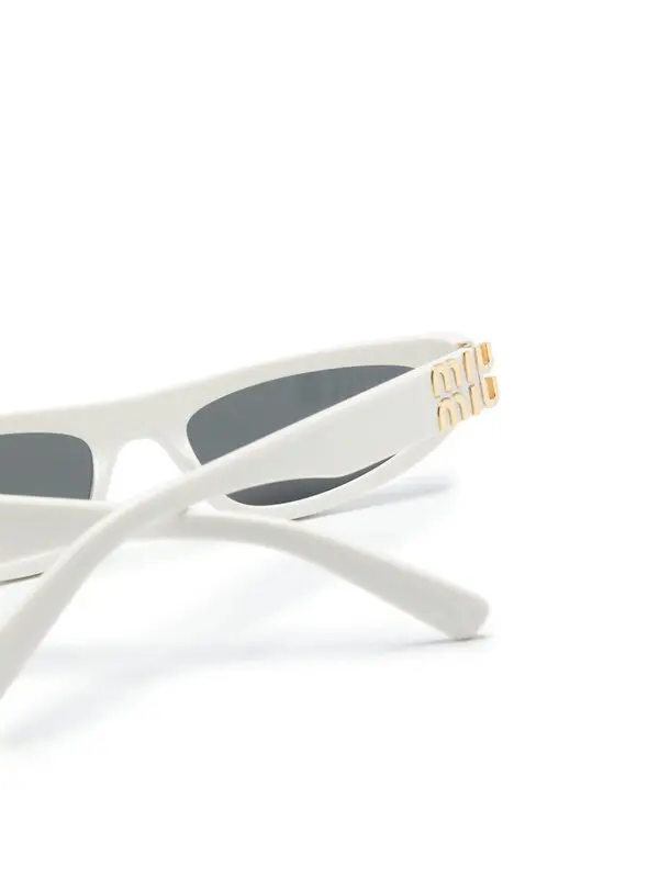 Miu Miu Glimpse Cat-eye Sunglasses - White