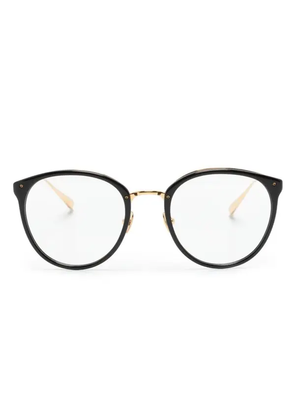 Linda Farrow Calthorpe Oval-frame Glasses - Black