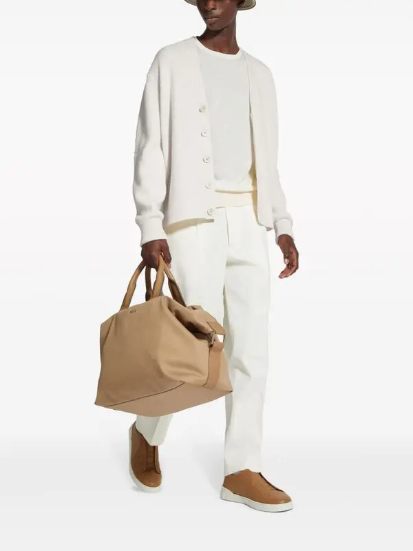 Zegna Pressed-crease Tailored Trousers - White