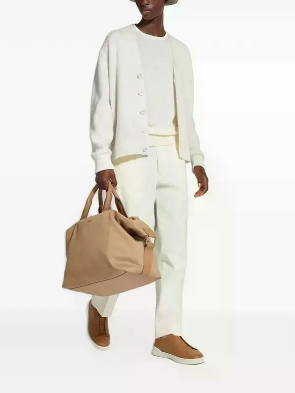 Zegna Pressed-crease Tailored Trousers - White