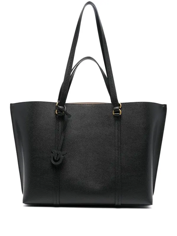 Pinko Love Birds Leather Tote