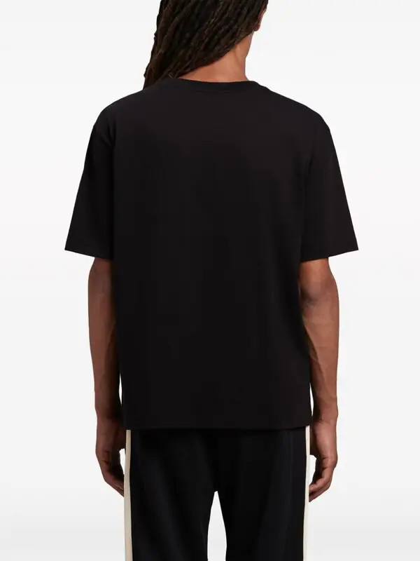Palm Angels Logo-print Cotton T-shirt - Black