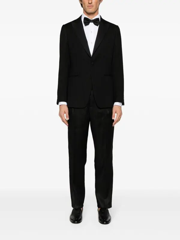 LARDINI Single-breasted Wool-blend Blazer