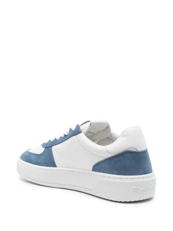 STUART WEITZMAN Courtside Leather Sneakers - White