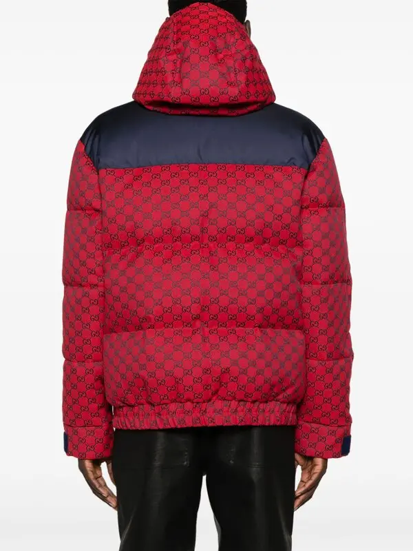 Gucci Gg Canvas Down Jacket - Red | Editorialist