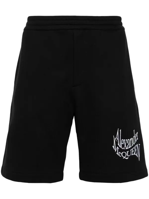 Alexander McQueen Logo-embroidered Track Shorts