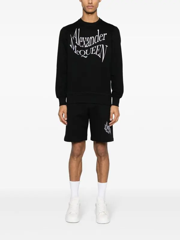 Alexander McQueen Logo-embroidered Track Shorts