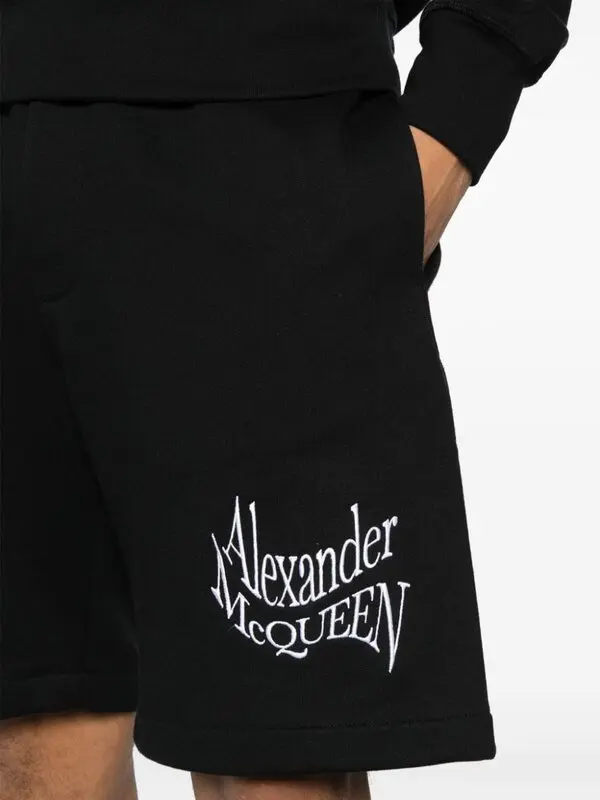 Alexander McQueen Logo-embroidered Track Shorts
