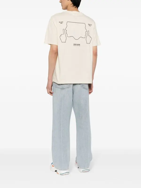 Gcds Slogan-print Cotton T-shirt
