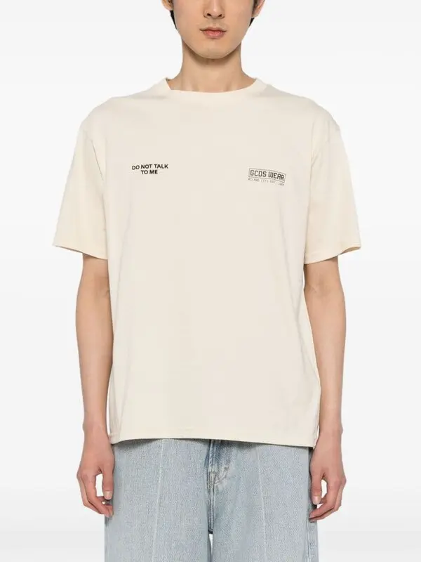 Gcds Slogan-print Cotton T-shirt