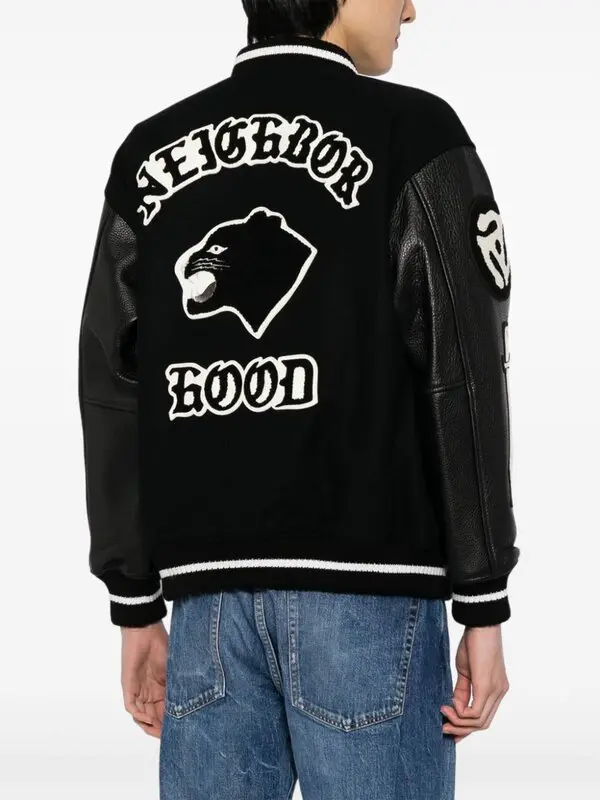 NEIGHBORHOOD Logo-patch Varsity Jacket