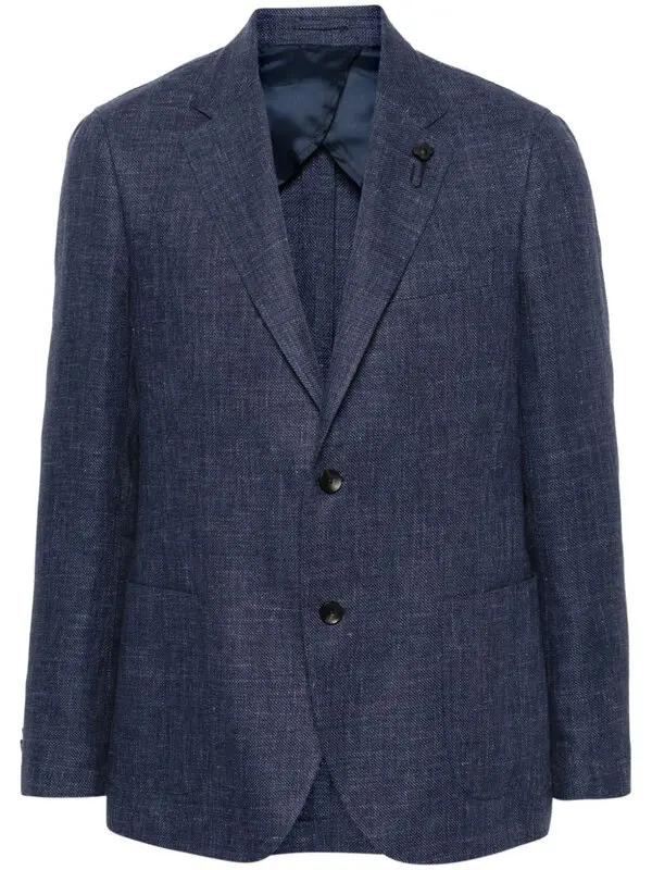 LARDINI Single-breasted Blazer - Blue