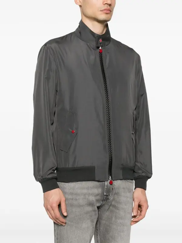 Kiton Zipped Lightweight Jacket - Grey