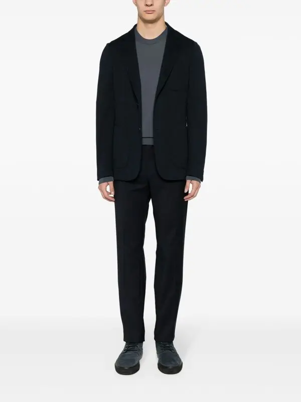 Brioni Fine-knit Wool Jumper - Blue