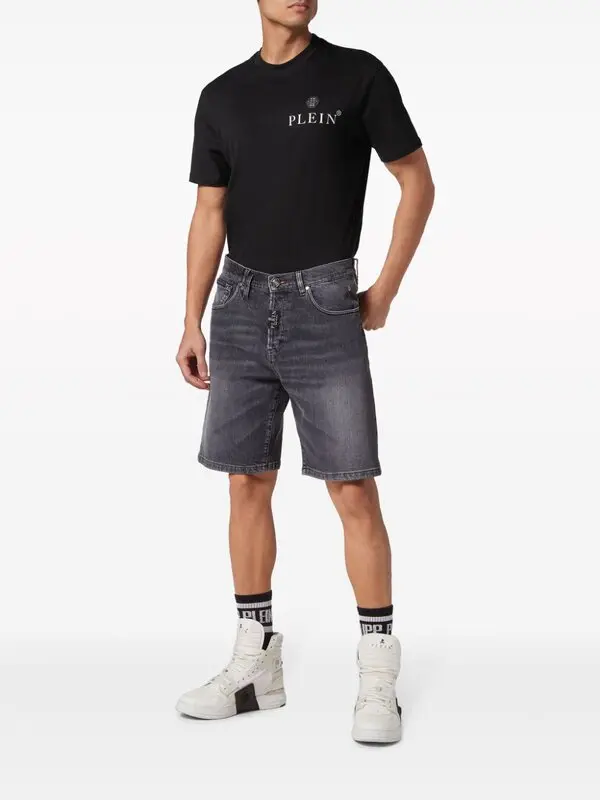 Philipp Plein Formentera Low-rise Denim Shorts