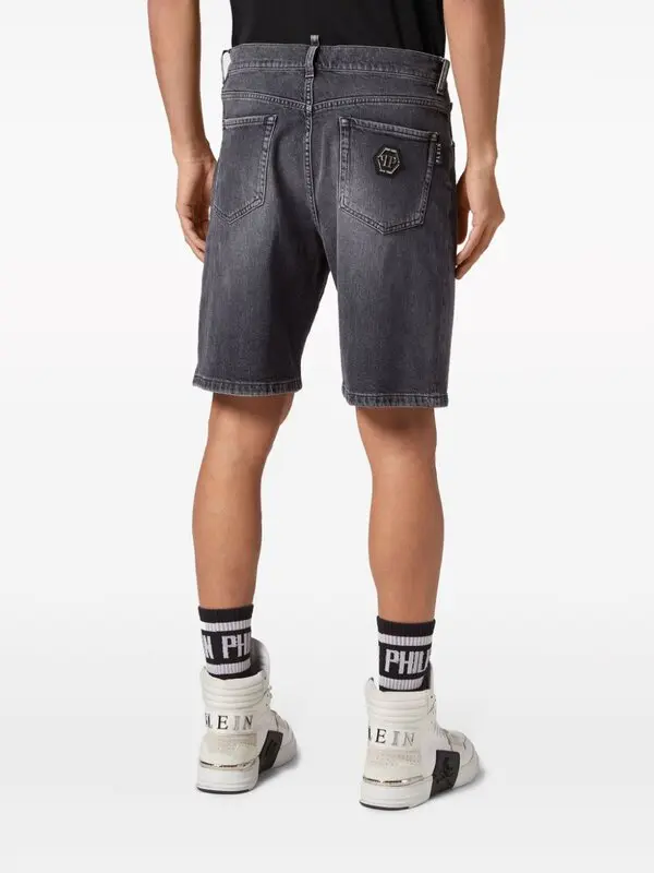 Philipp Plein Formentera Low-rise Denim Shorts
